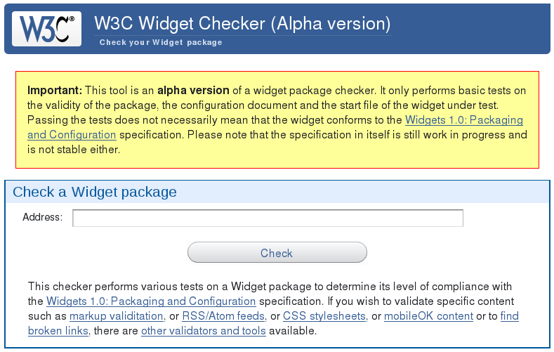 Take it easy with W3C standards and tools for mobile