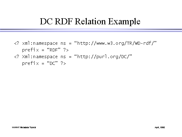 DC RDF Relation Example