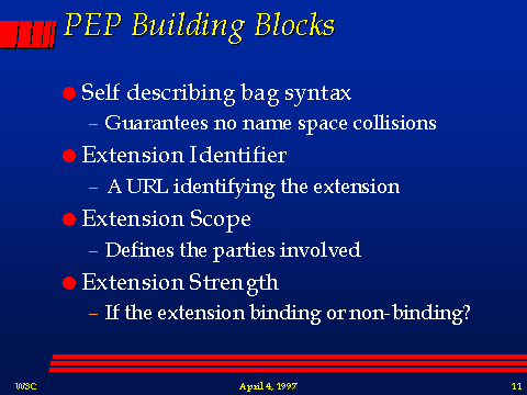 PEP Building Blocks