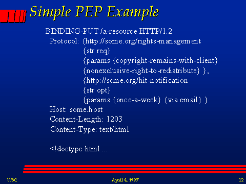 Simple PEP Example